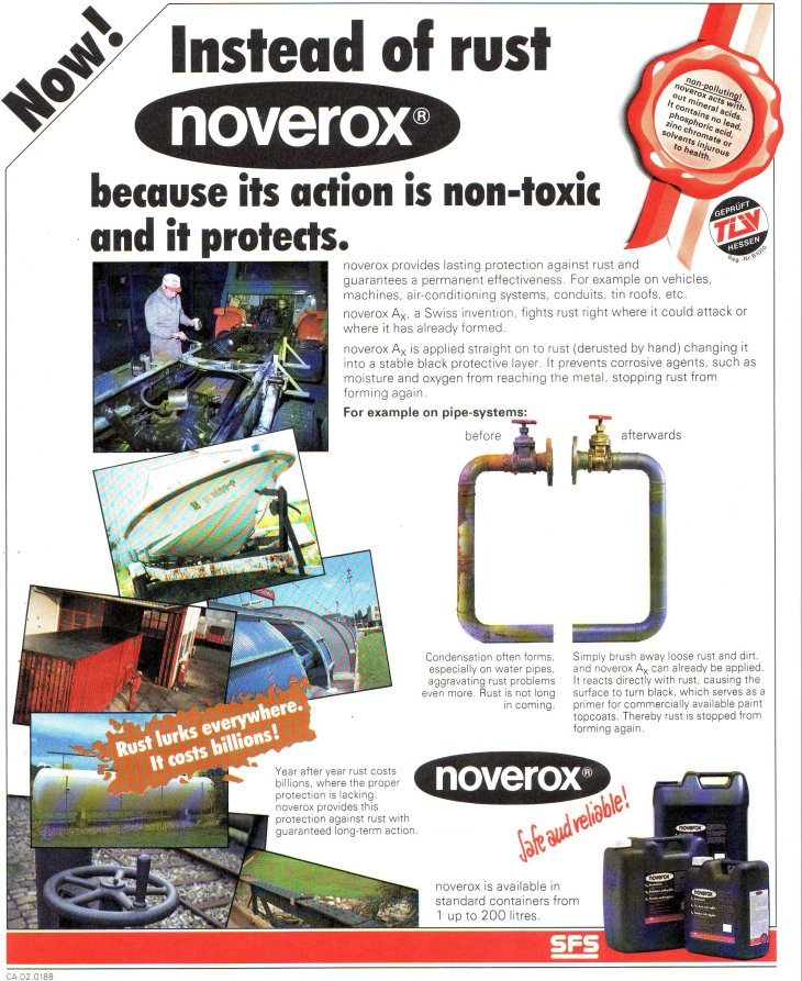 Metalock Engineering Services Australia - Noverox Rust Protection systems